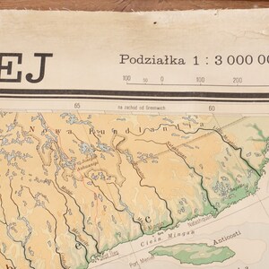 Old Very Big Wall Map, 80,7"x 67,7", 205 Cm X 172 Cm, Vintage United ...