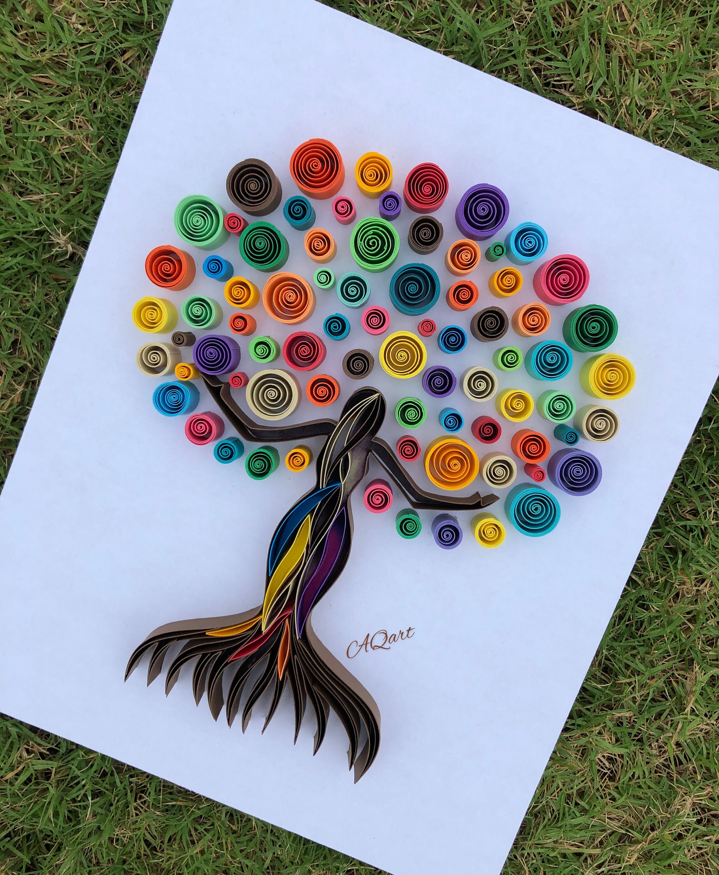 Quilling Art 'tree of Life'paper Wall Art-unique - Etsy UK