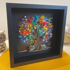 Paper Wall Art 'magical Tree of Life Quilling Art Magical Tree Wedding ...