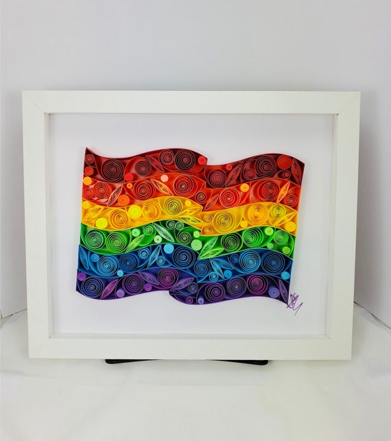 LGBTQ Wall Hanging Pride Flag Mandala Home Decor Rainbow Zentangle Art ...