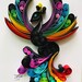 Phoenix Quilling Art the Phoenix Quilled Paper Art Unique - Etsy Canada