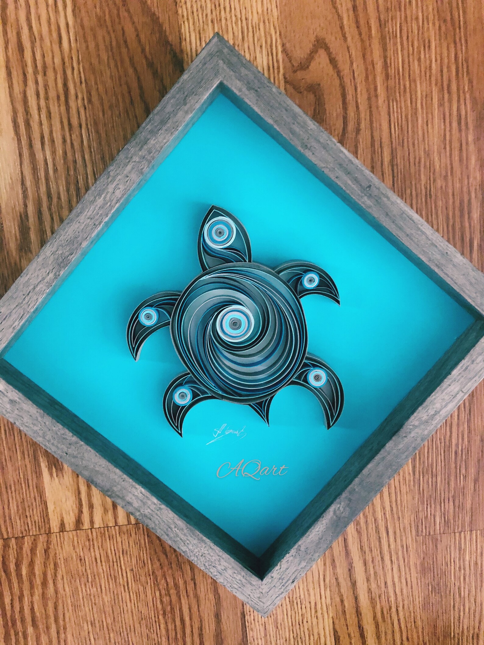 Quilling Turtle-turtle Art-quilling Wall Art-nursery - Etsy Canada