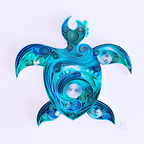 Turtle Quilling Art - Etsy
