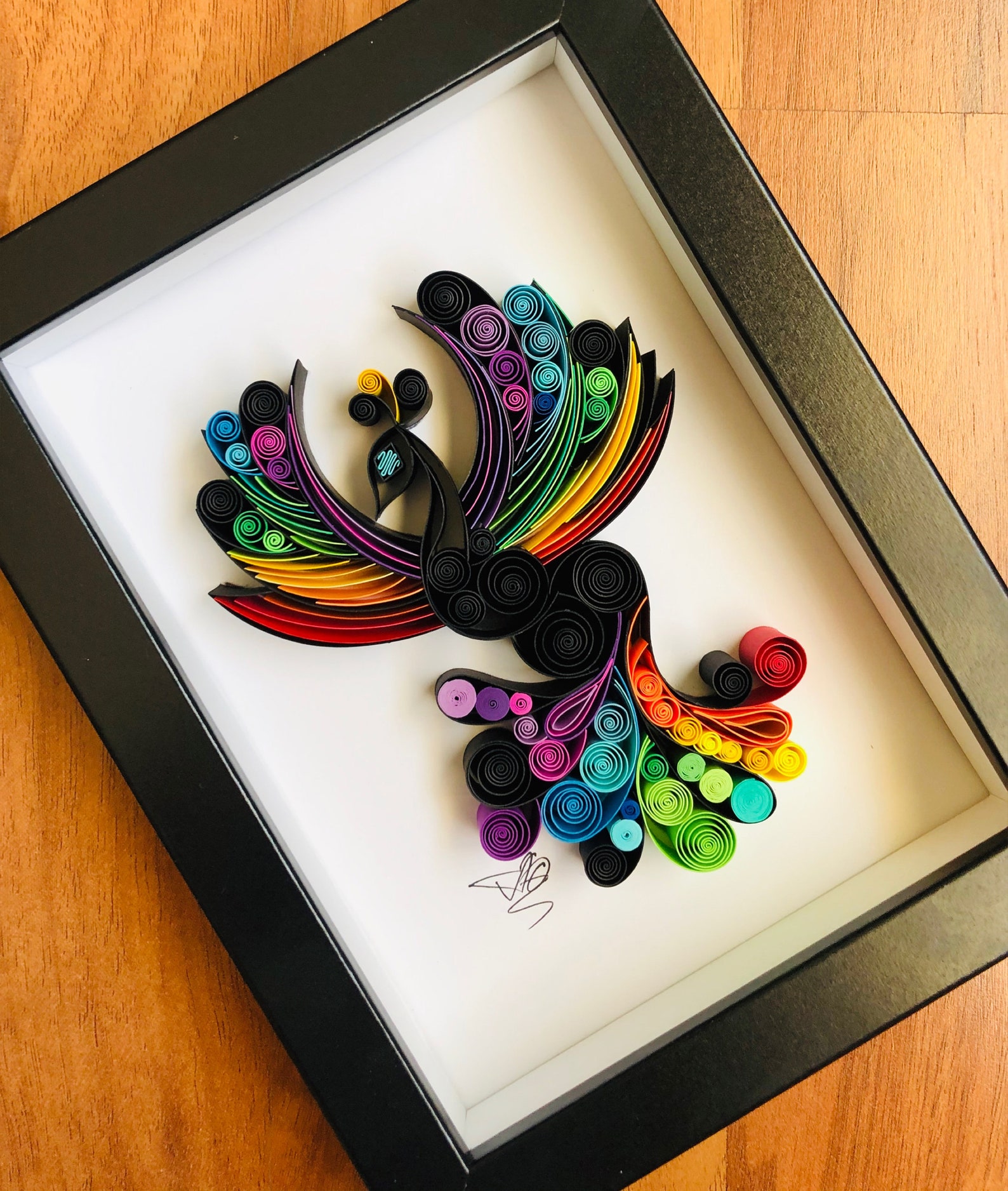 Phoenix Quilling Art The Phoenix Quilled Paper Art Unique | Etsy