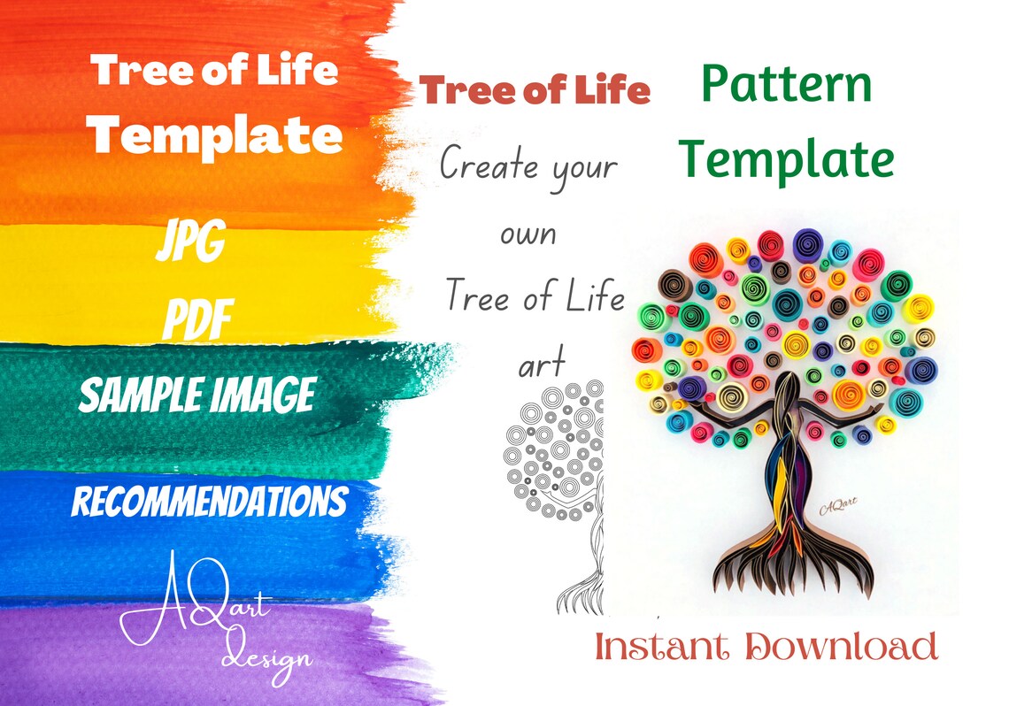 Tree of Life Pattern Tree of Life Template How to Make - Etsy