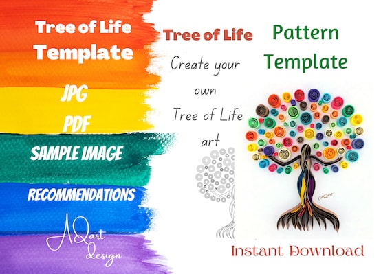 Tree of Life Pattern Tree of Life Template How to Make - Etsy
