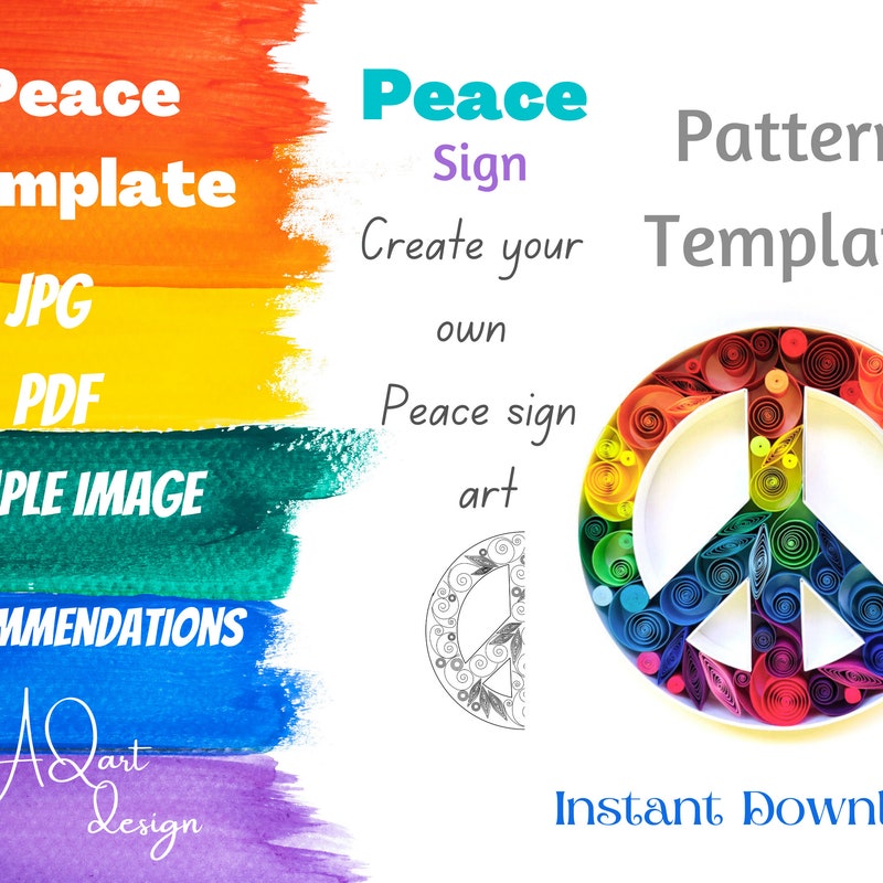 Crochet Peace Sign - Etsy