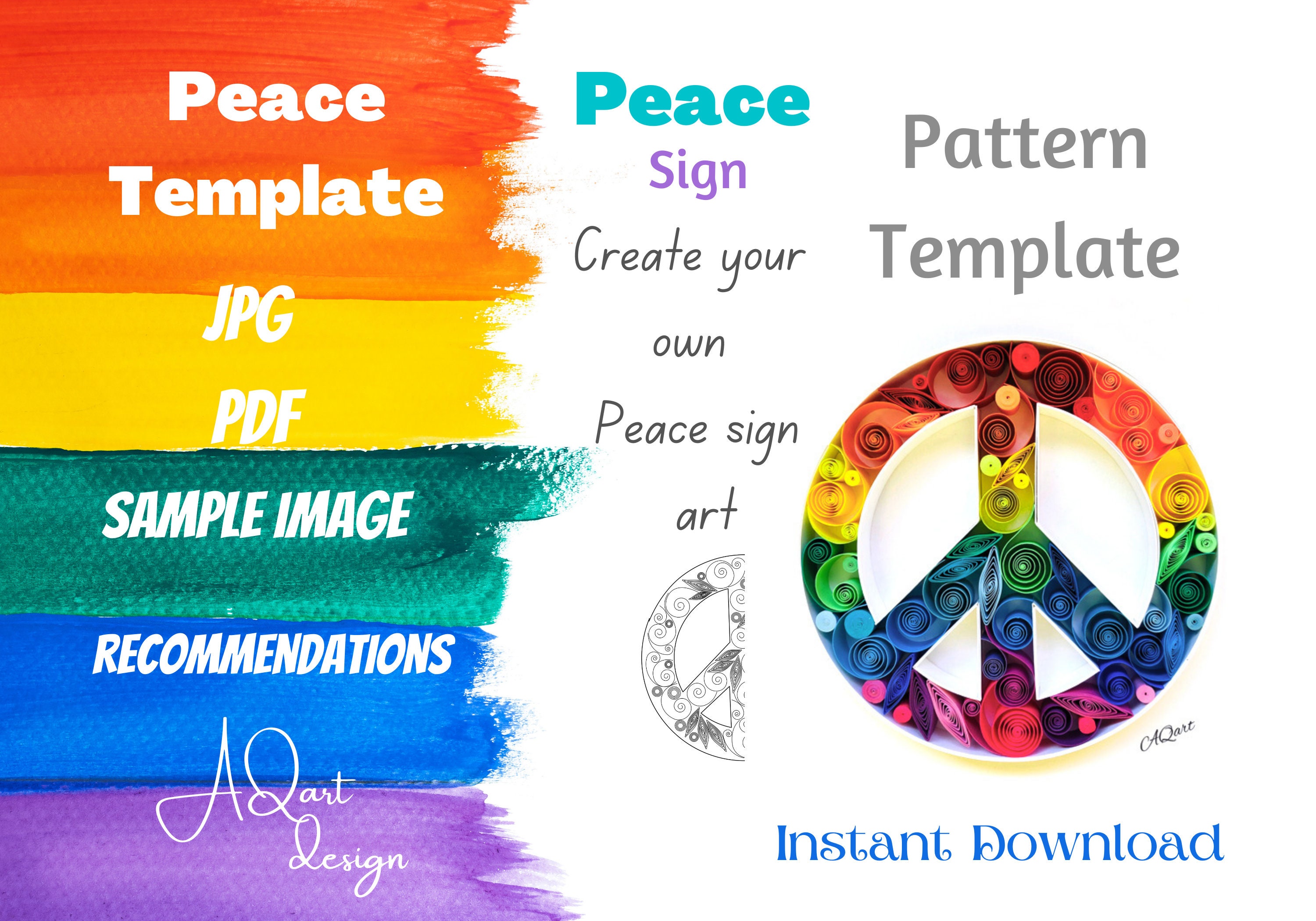 Peace Sign Template Printable