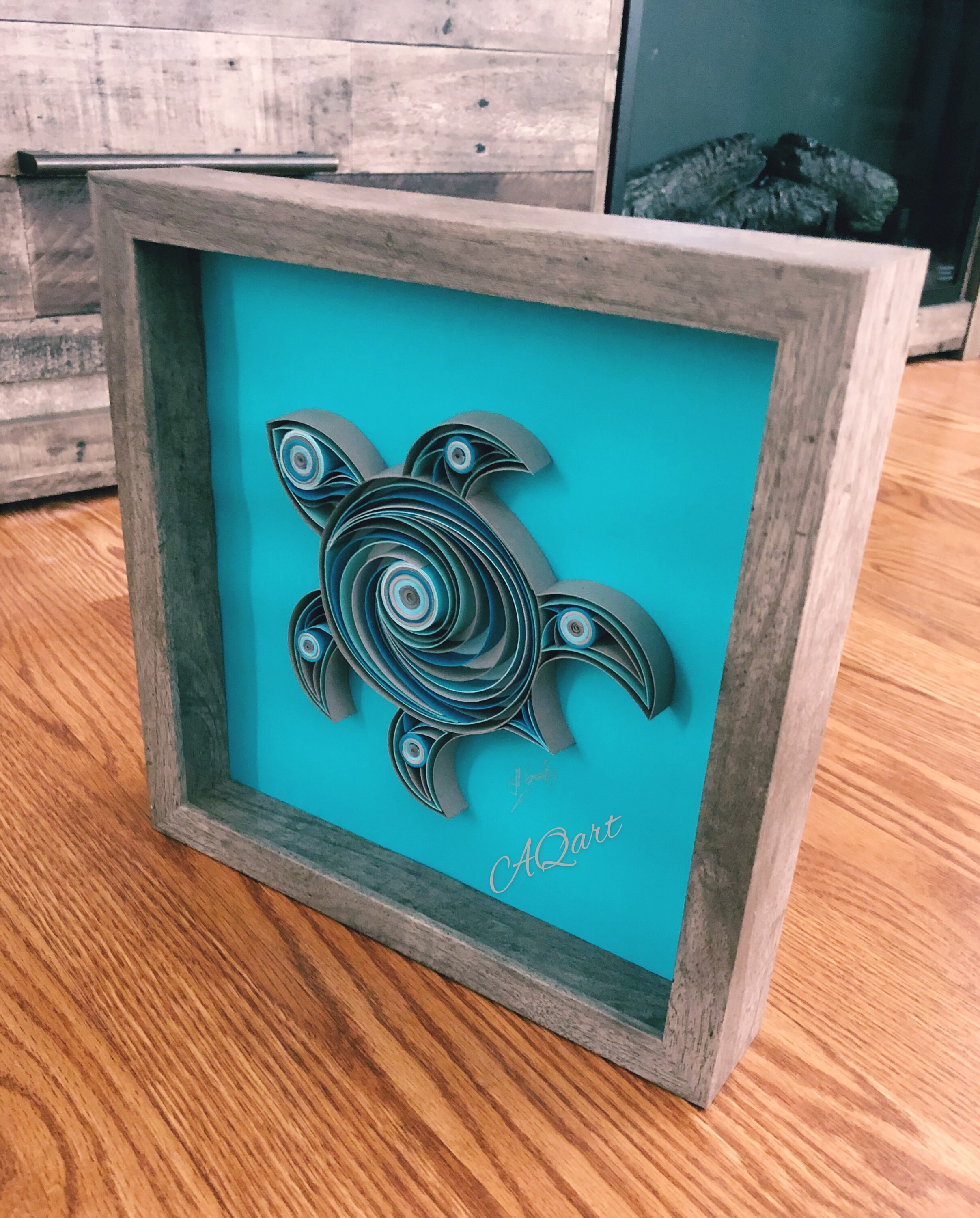 Quilling Turtle-turtle Art-quilling Wall Art-nursery - Etsy Canada