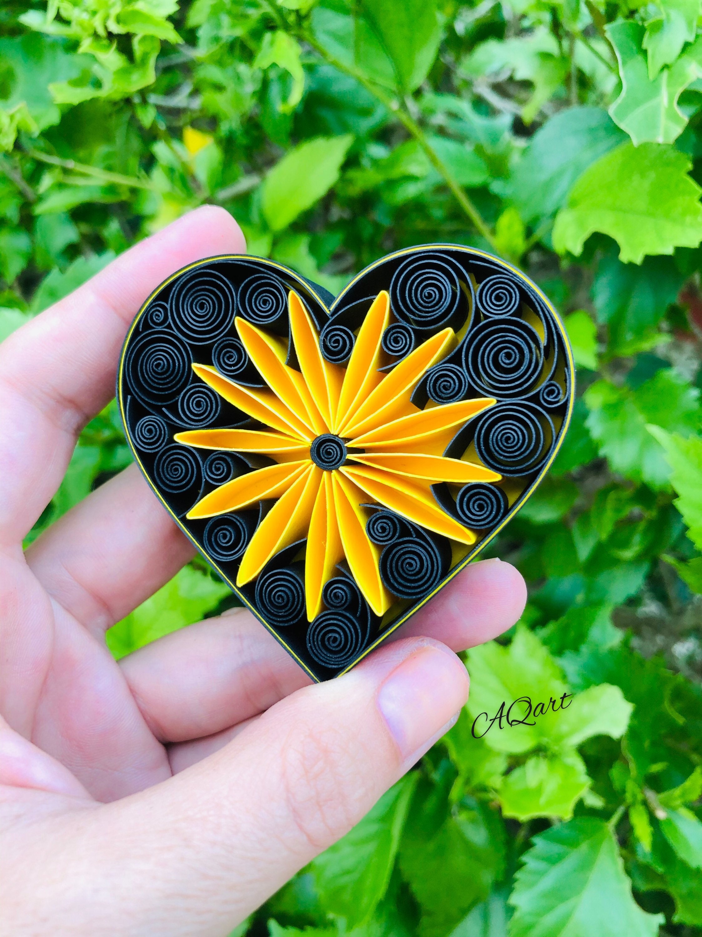 Quilling Magnet Mini Heart Magnet Quilled Heart Magnet/Love | Etsy