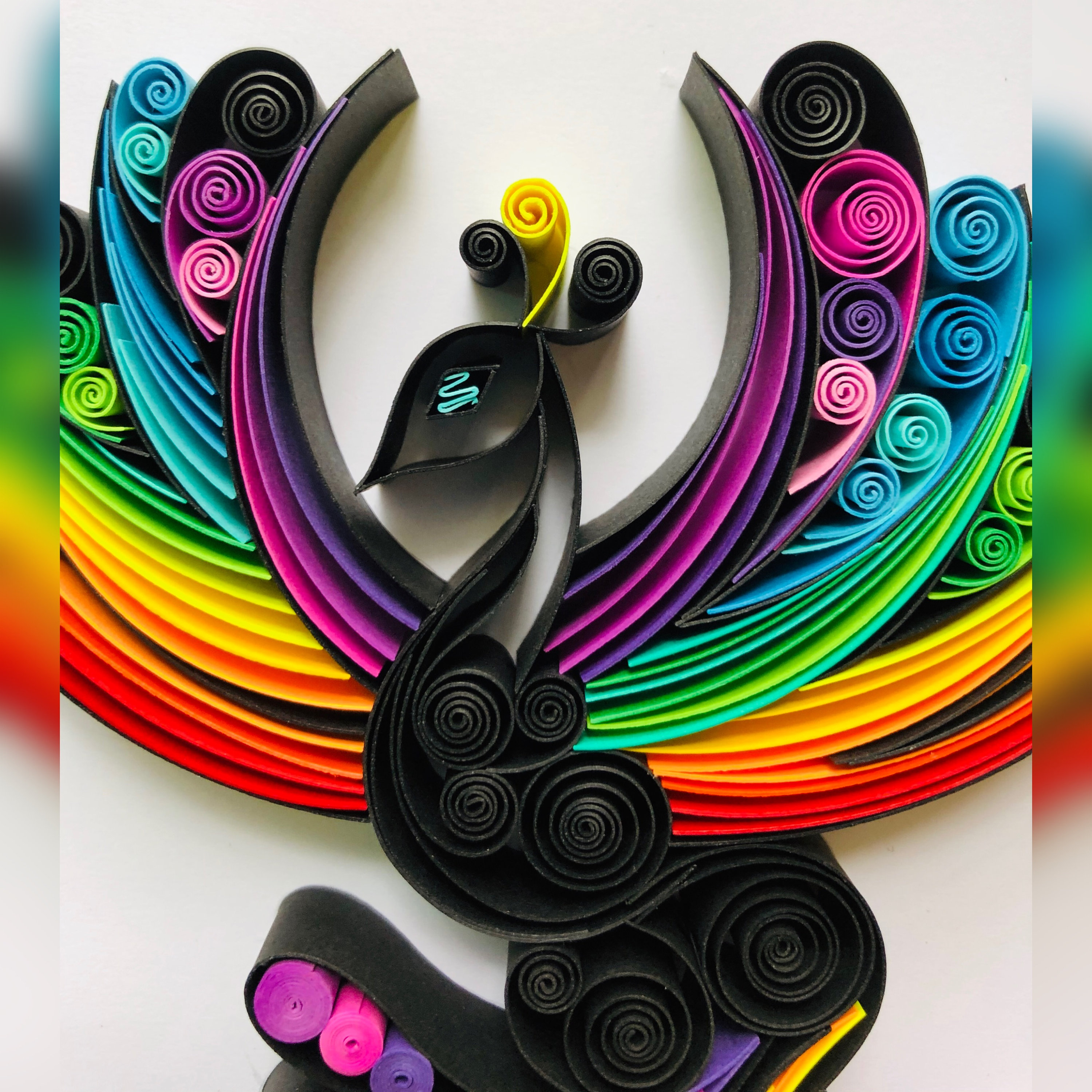 Phoenix Quilling Art The Phoenix Quilled Paper Art Unique | Etsy