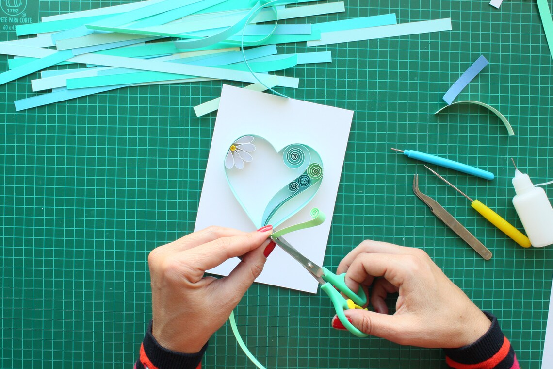 Tutorial Quilling Heart-digital Pattern Tutorial-instant | Etsy