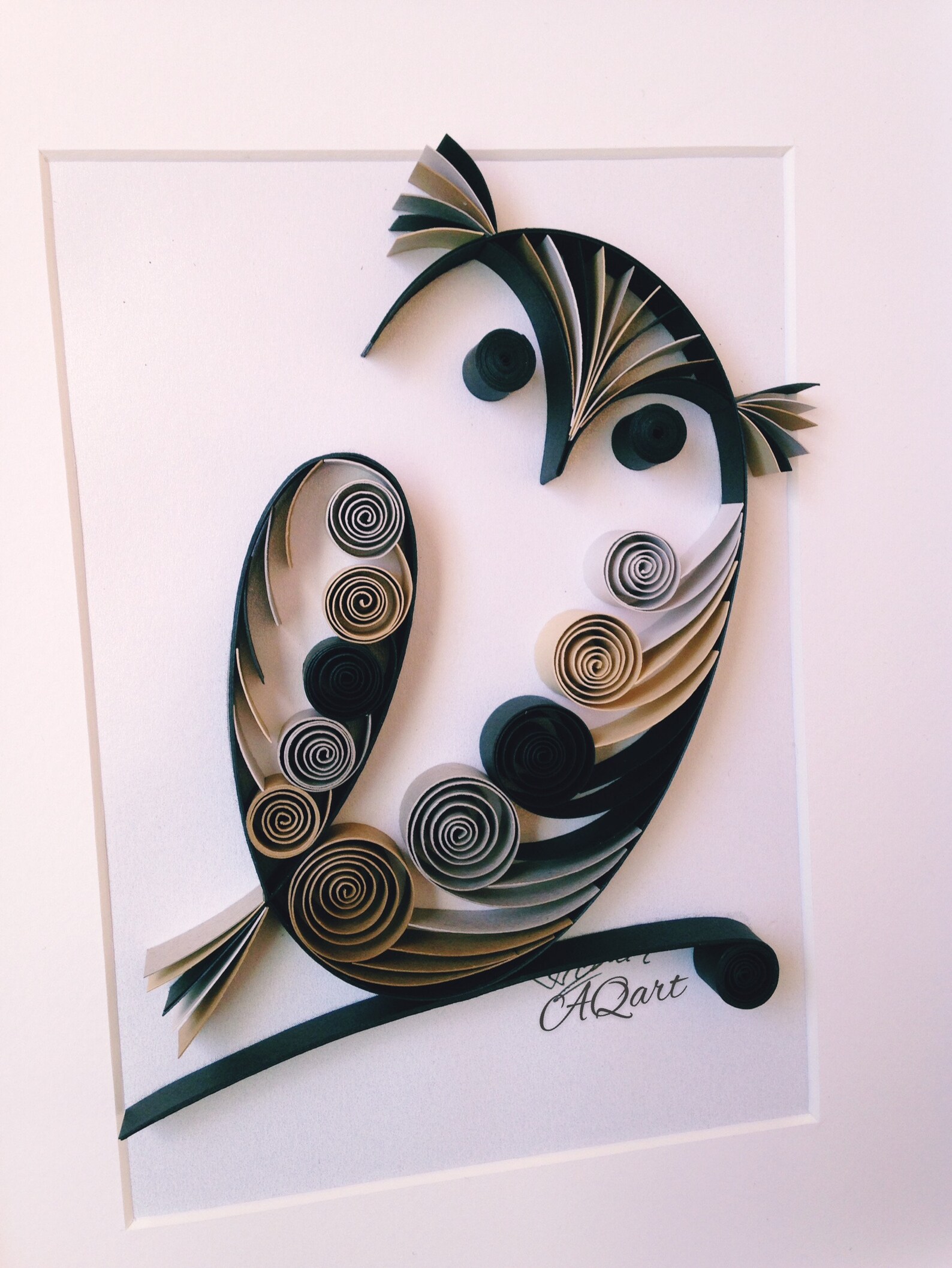Quilled Paper Art owlsomepaper Wall Art-owl Lover - Etsy