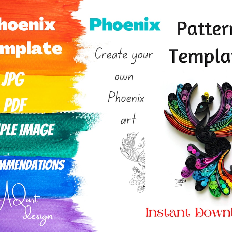 Phoenix Pattern - Etsy