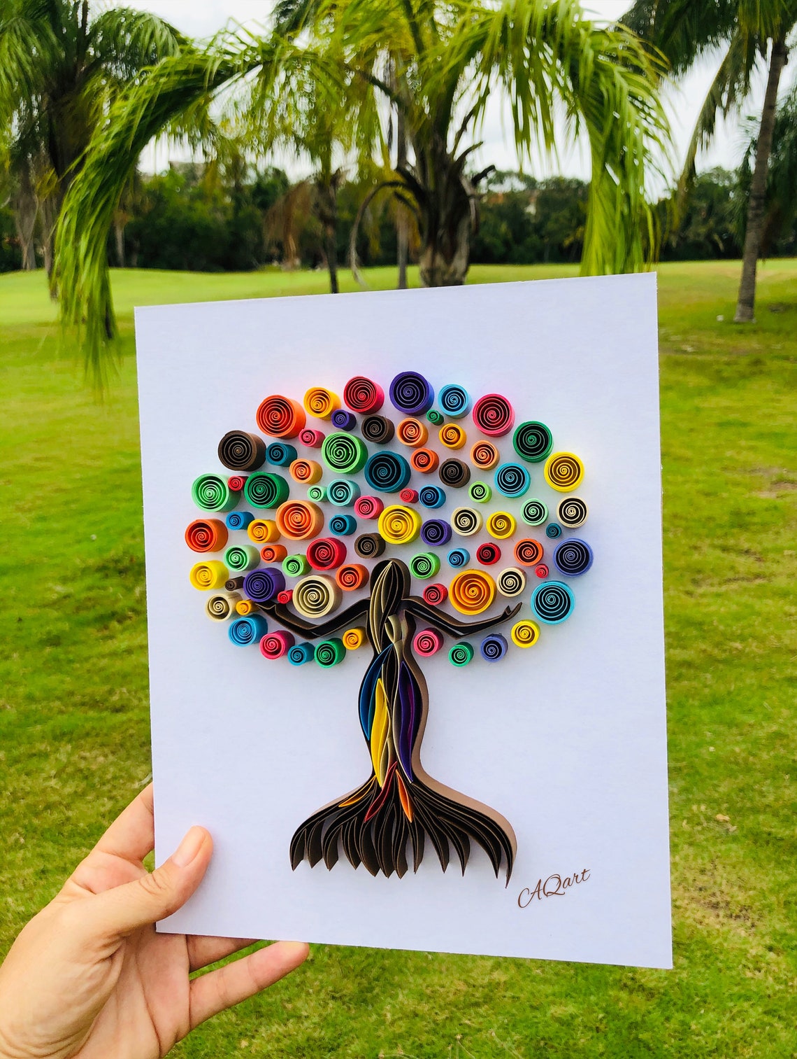 Quilling Art 'Tree of Life'Paper Wall Art-Unique | Etsy