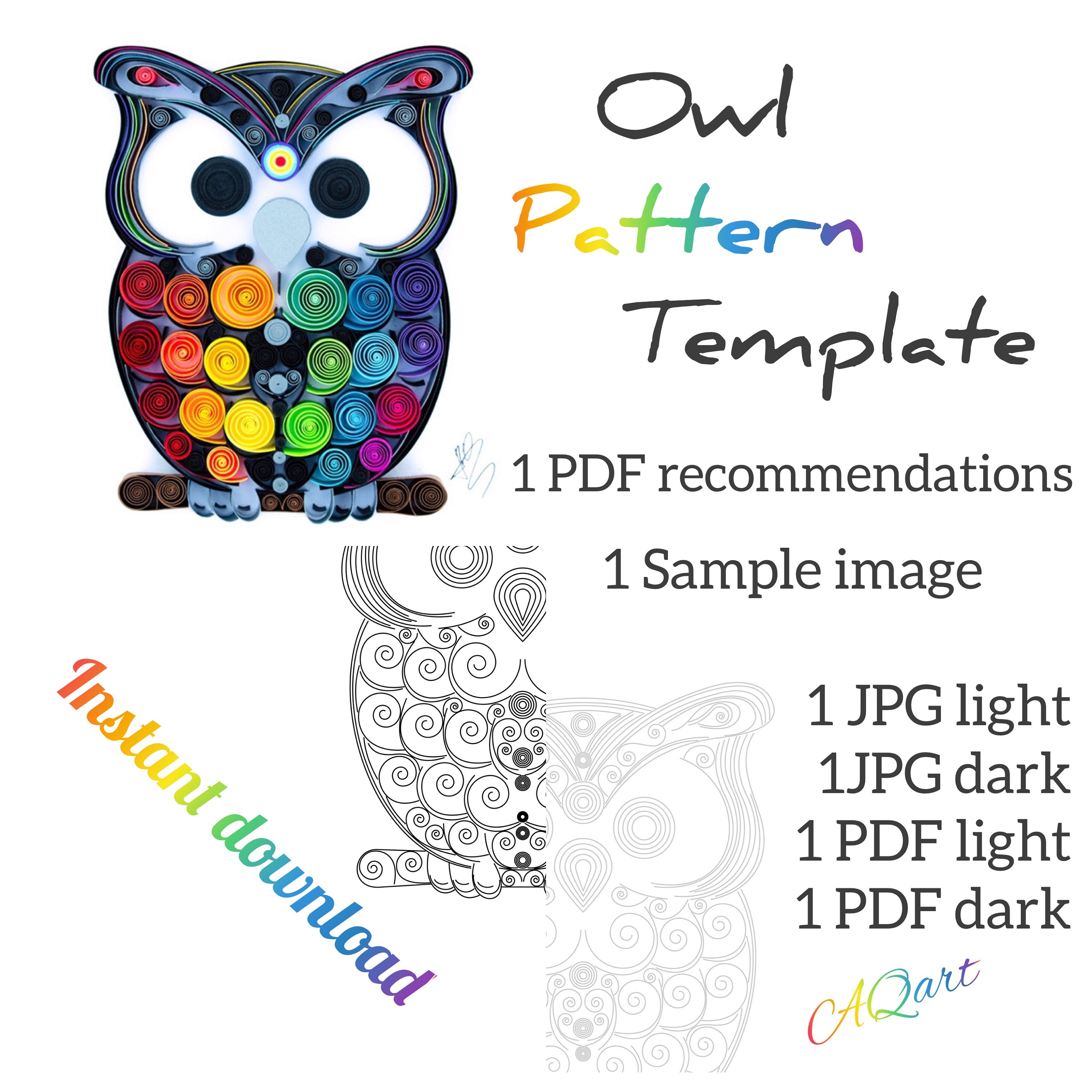 Printable Owl Pattern