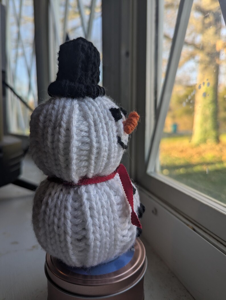 Snowman Custom Hand Knitted Yarn Home Decor - Etsy