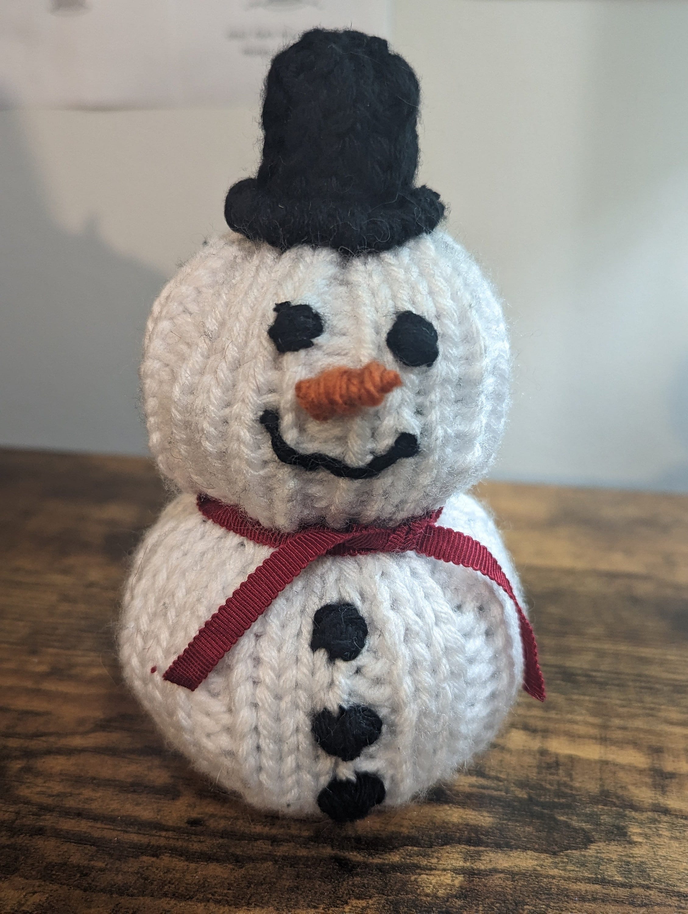 Snowman Custom Hand Knitted Yarn Home Decor - Etsy