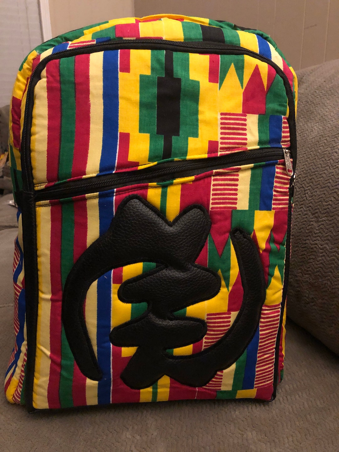 African Print Backpack - Etsy