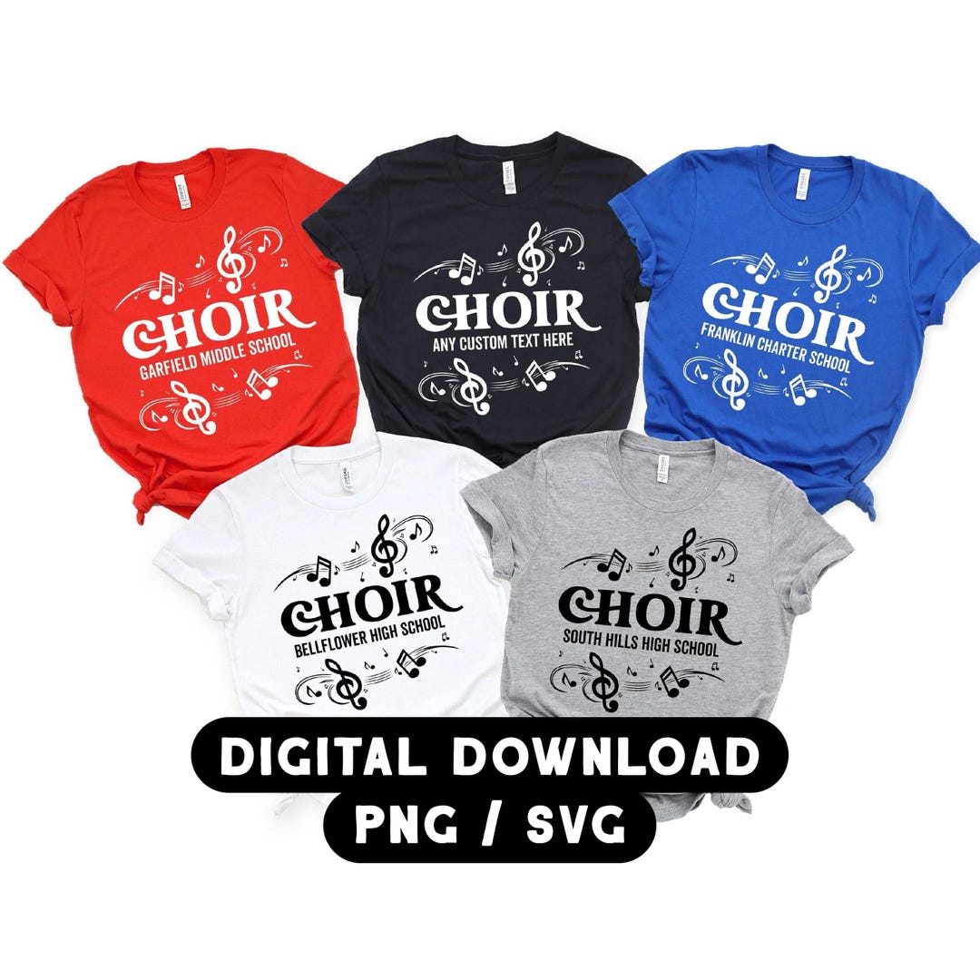 Custom Choir SVG: Personalized School Design (digital Download) - Etsy