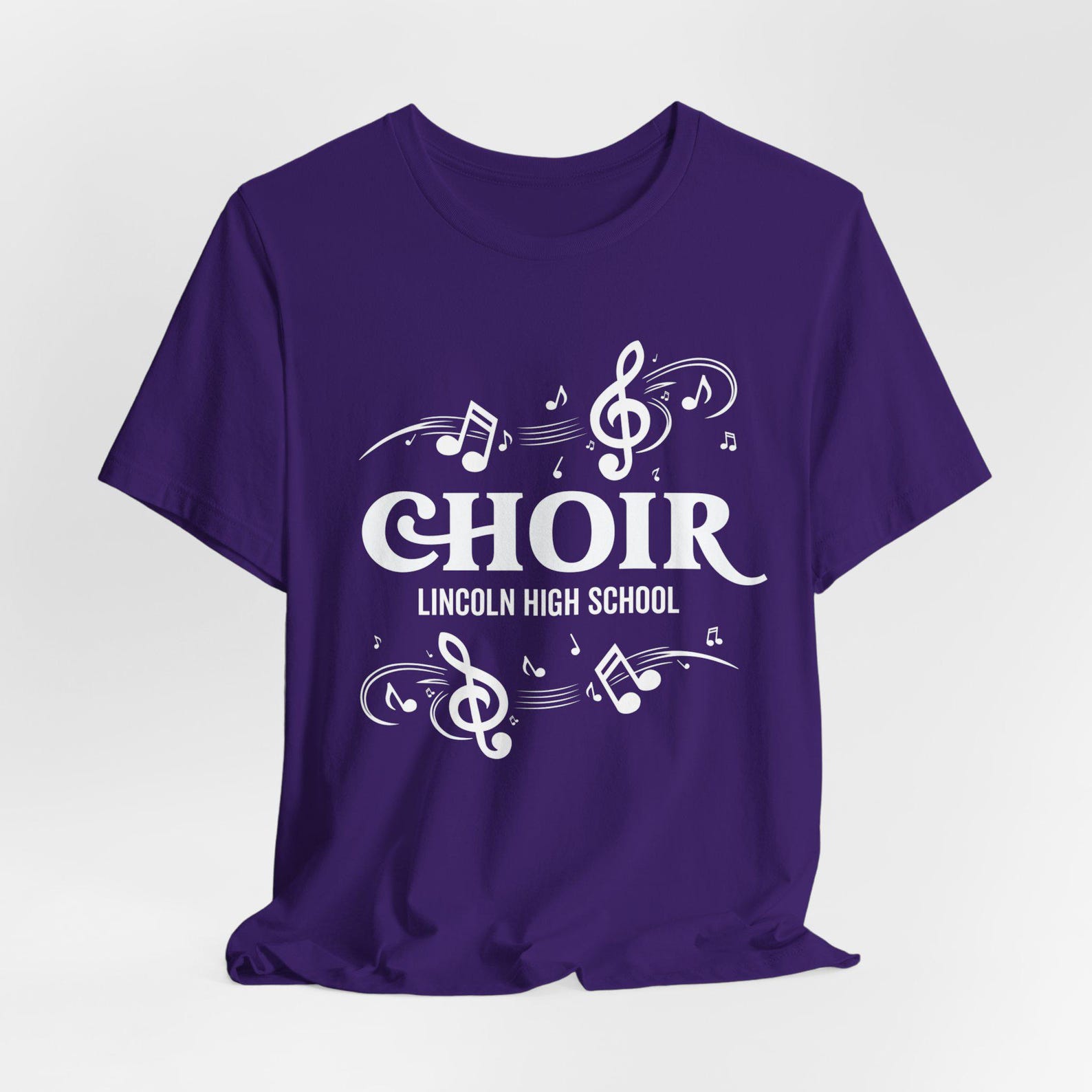 Custom Choir T-shirt: Personalized School Name, Music Design - Etsy