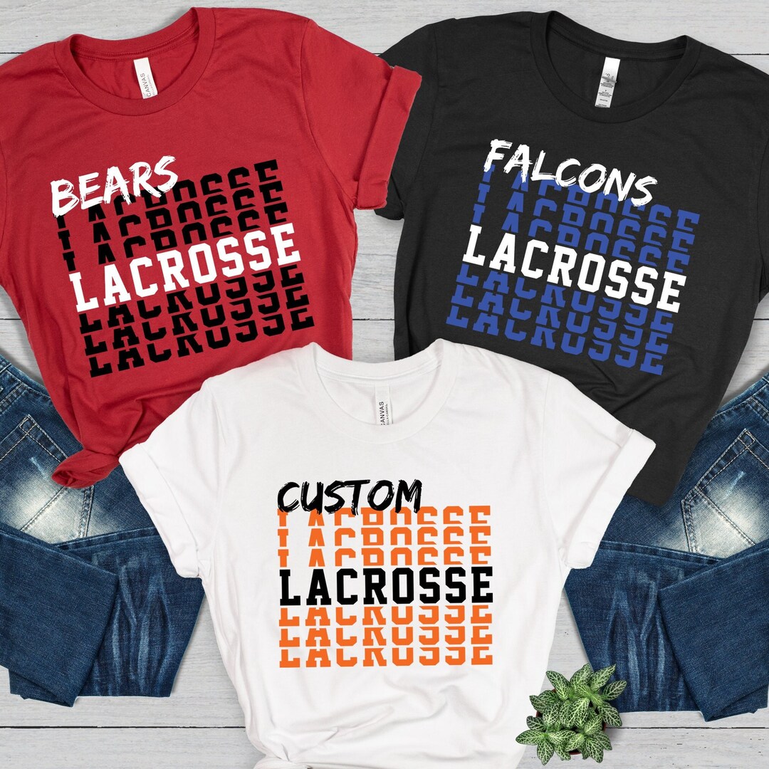 Lacrosse Shirt / Personalize Team Colors / Custom Coach Gift / LAX Team ...