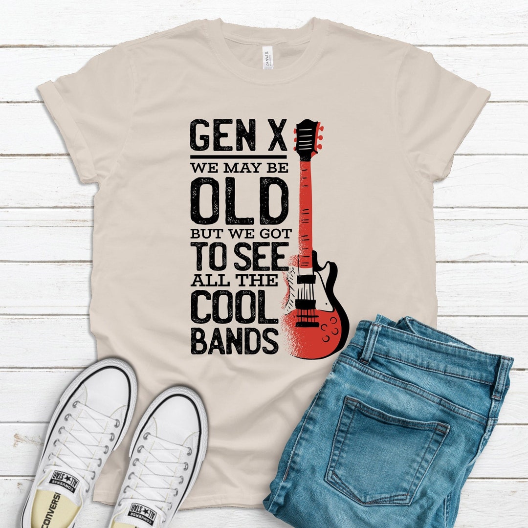 Gen X Music Lover Shirt: 80s 90s Retro Band Tee - Etsy