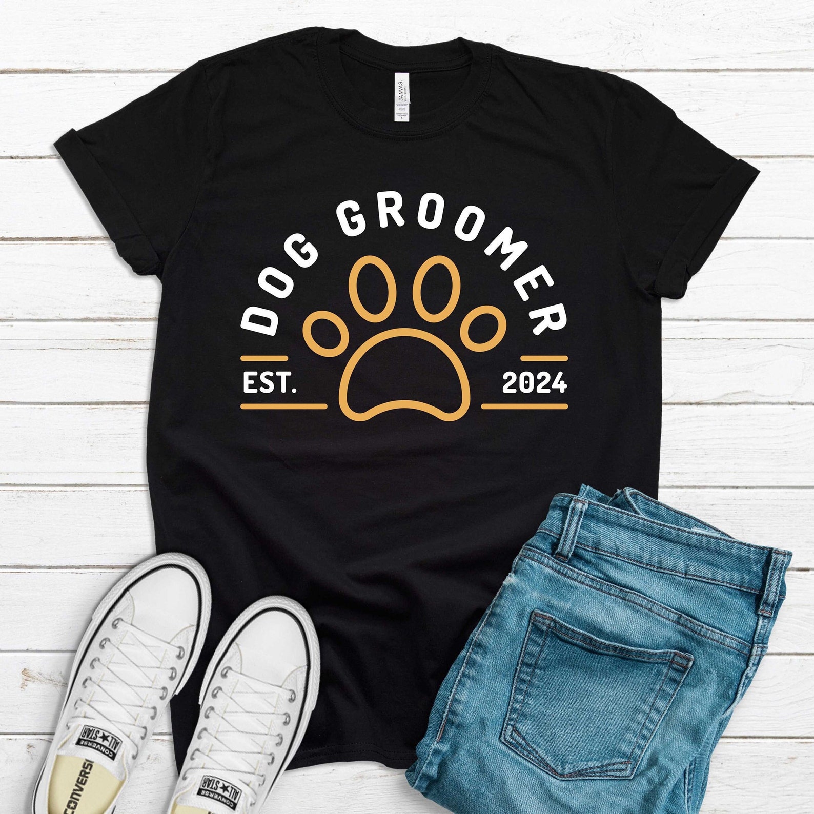 Dog Groomer Shirt: Custom Est. Year, Pet Salon Owner Gift - Etsy