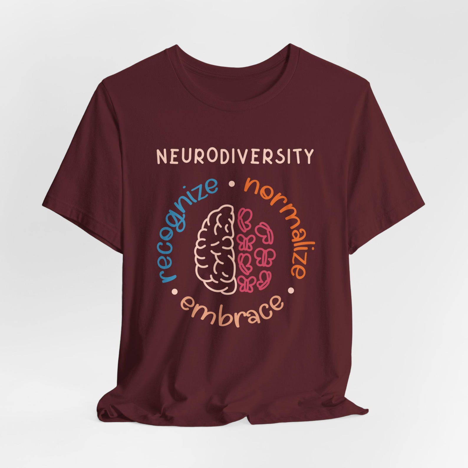Neurodiversity Shirt: Recognize Normalize Embrace, Inclusion Tee - Etsy