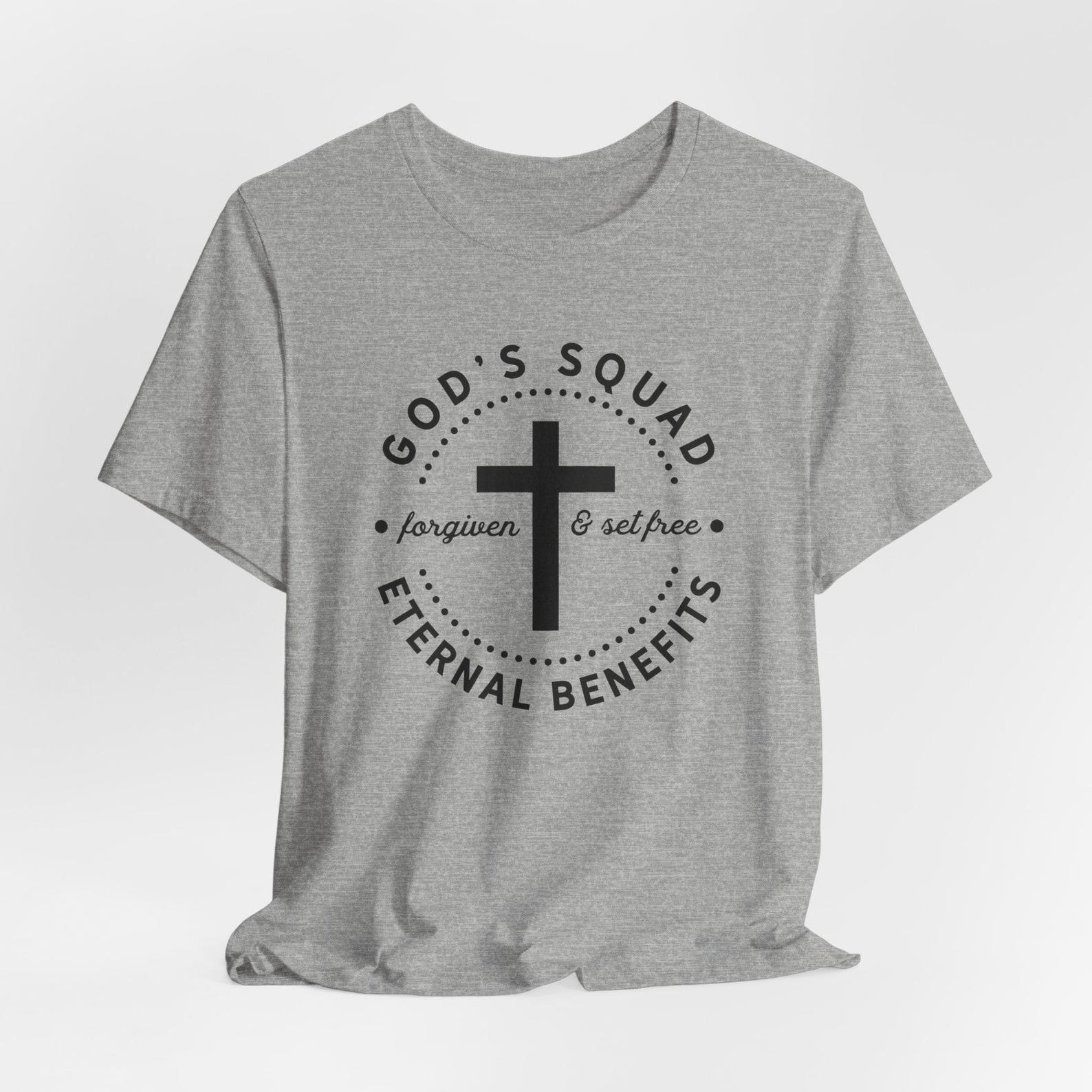 God's Squad Christian T-shirt: Forgiven & Set Free - Etsy
