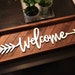 Walnut Welcome Sign - Etsy