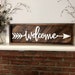 Walnut Welcome Sign - Etsy