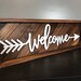 Walnut Welcome Sign - Etsy