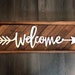 Walnut Welcome Sign - Etsy