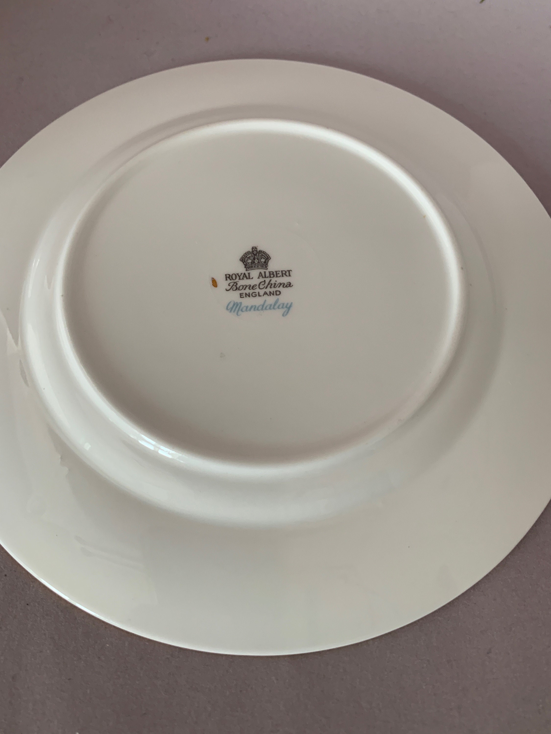 Vintage Royal Albert Bone China Plate, Mandalay China Pattern, 1930's ...