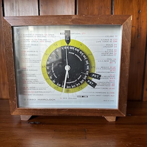 TRIO Hamclock - a Vintage Ham Radio Clock for the Collector - Etsy