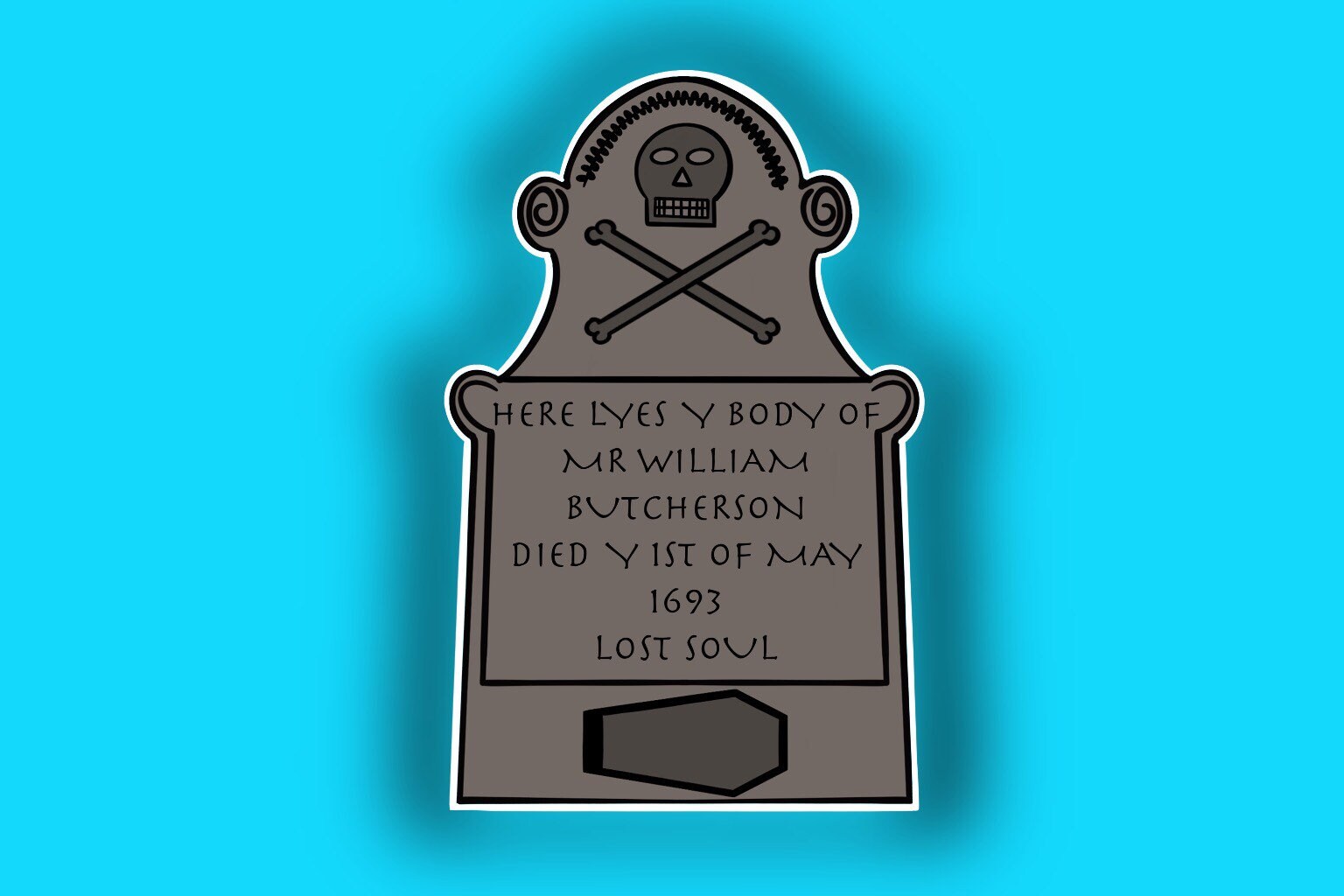 Hocus Pocus Billy Butcherson Gravestone Sticker - Etsy Denmark