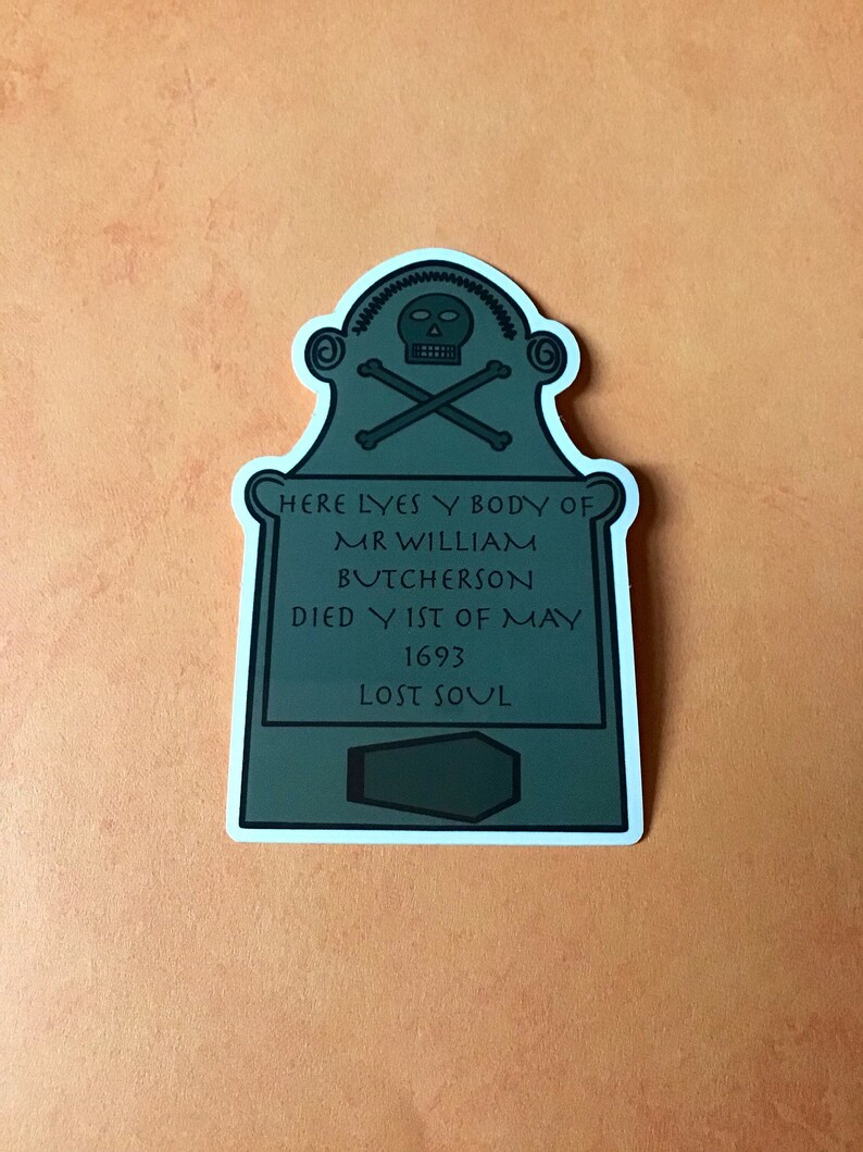 Hocus Pocus Billy Butcherson Gravestone Sticker - Etsy Denmark