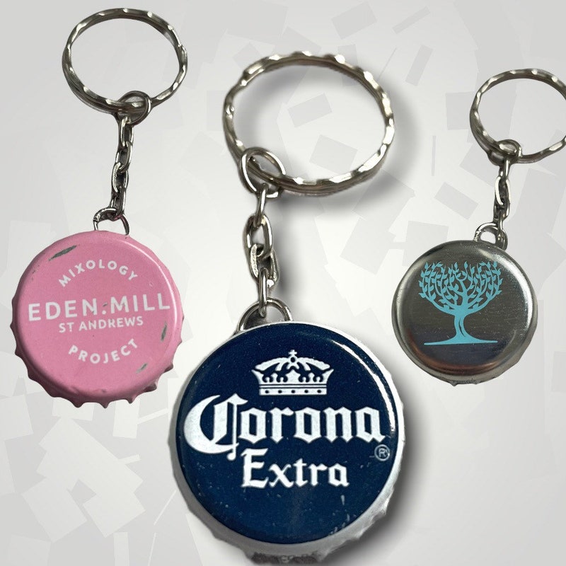 Bottle Cap Keychain - Etsy