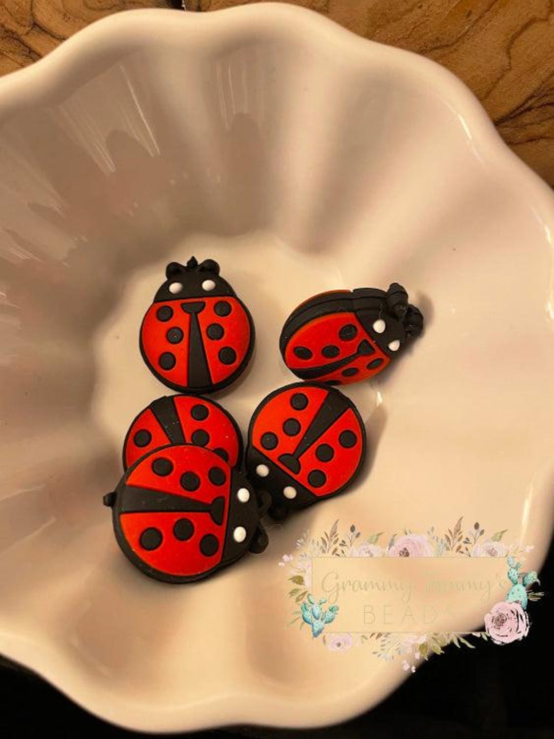 Ladybug Silicone Focal Bead - Etsy