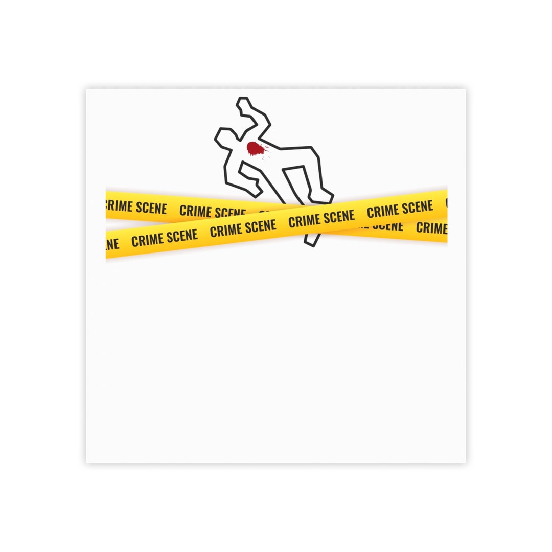 Crime Scene Body Outline, CSI, True Crime, Post-it® Note Pads - Etsy