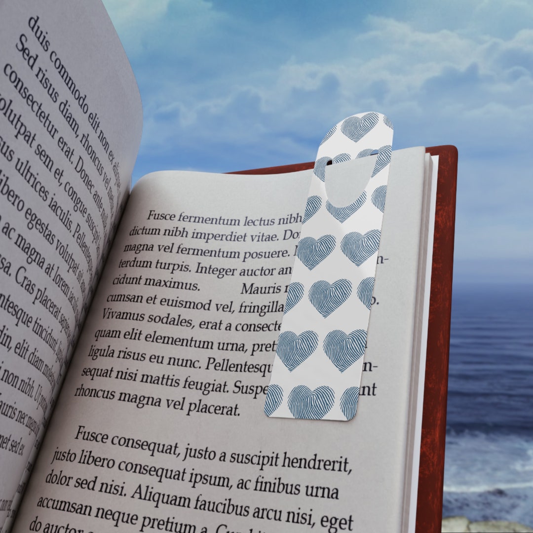 Blue Fingerprint Bookmark, Crime Scene Bookmark, Bookmark, True Crime ...