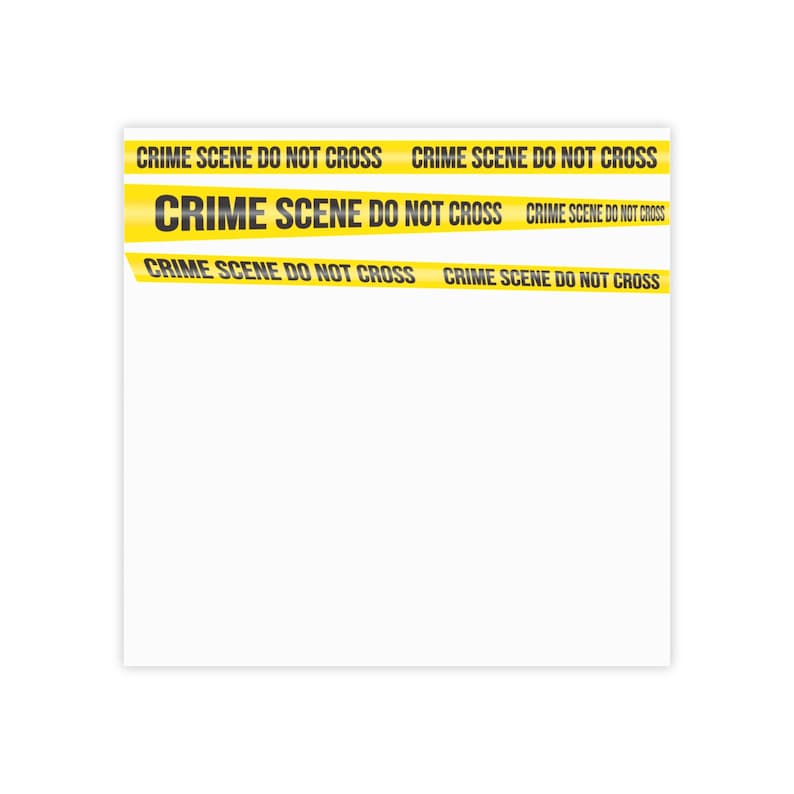 Crime Scene Tape, CSI, True Crime, Post-it® Note Pads - Etsy