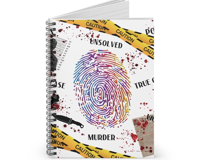 Evidence Matte Hardcover Journal, Daily Use Notebook, Crime Show Fan ...