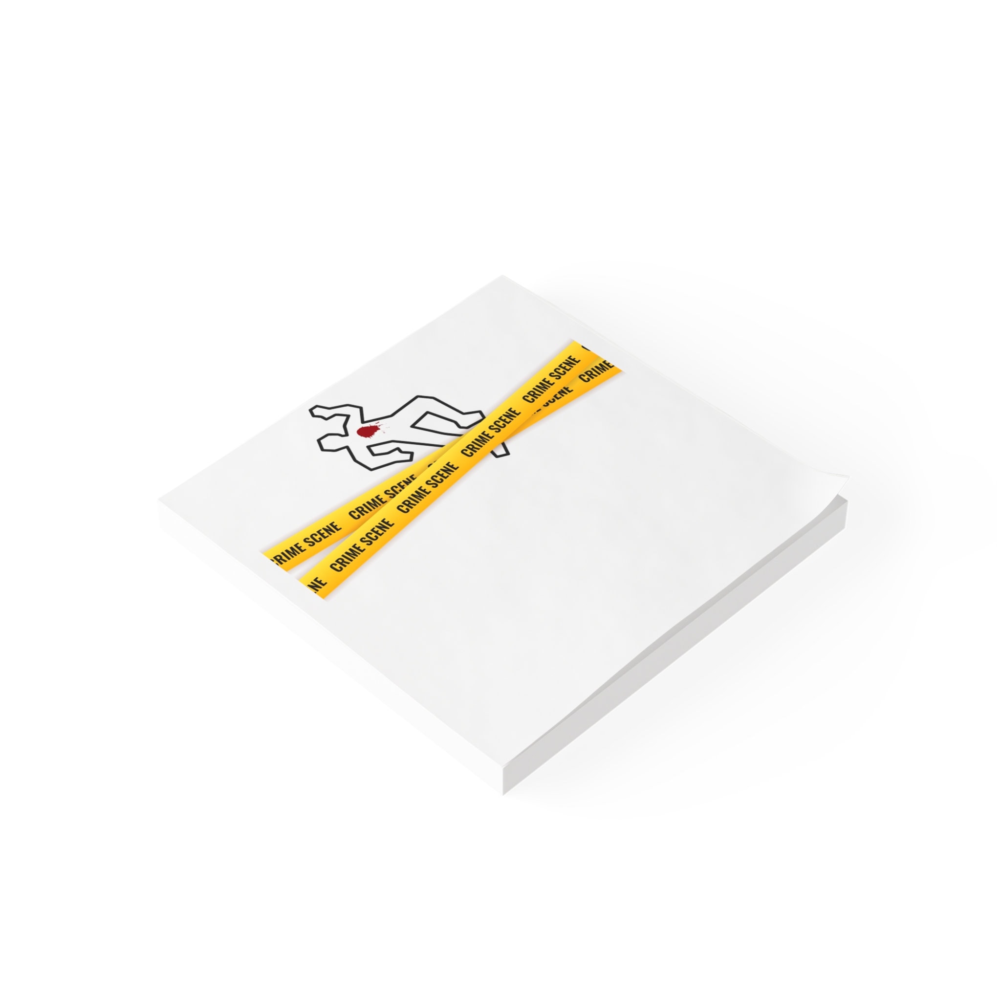 Crime Scene Body Outline, CSI, True Crime, Post-it® Note Pads - Etsy