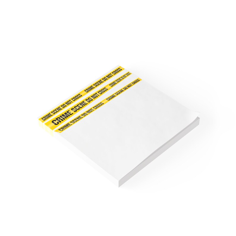Crime Scene Tape, CSI, True Crime, Post-it® Note Pads - Etsy