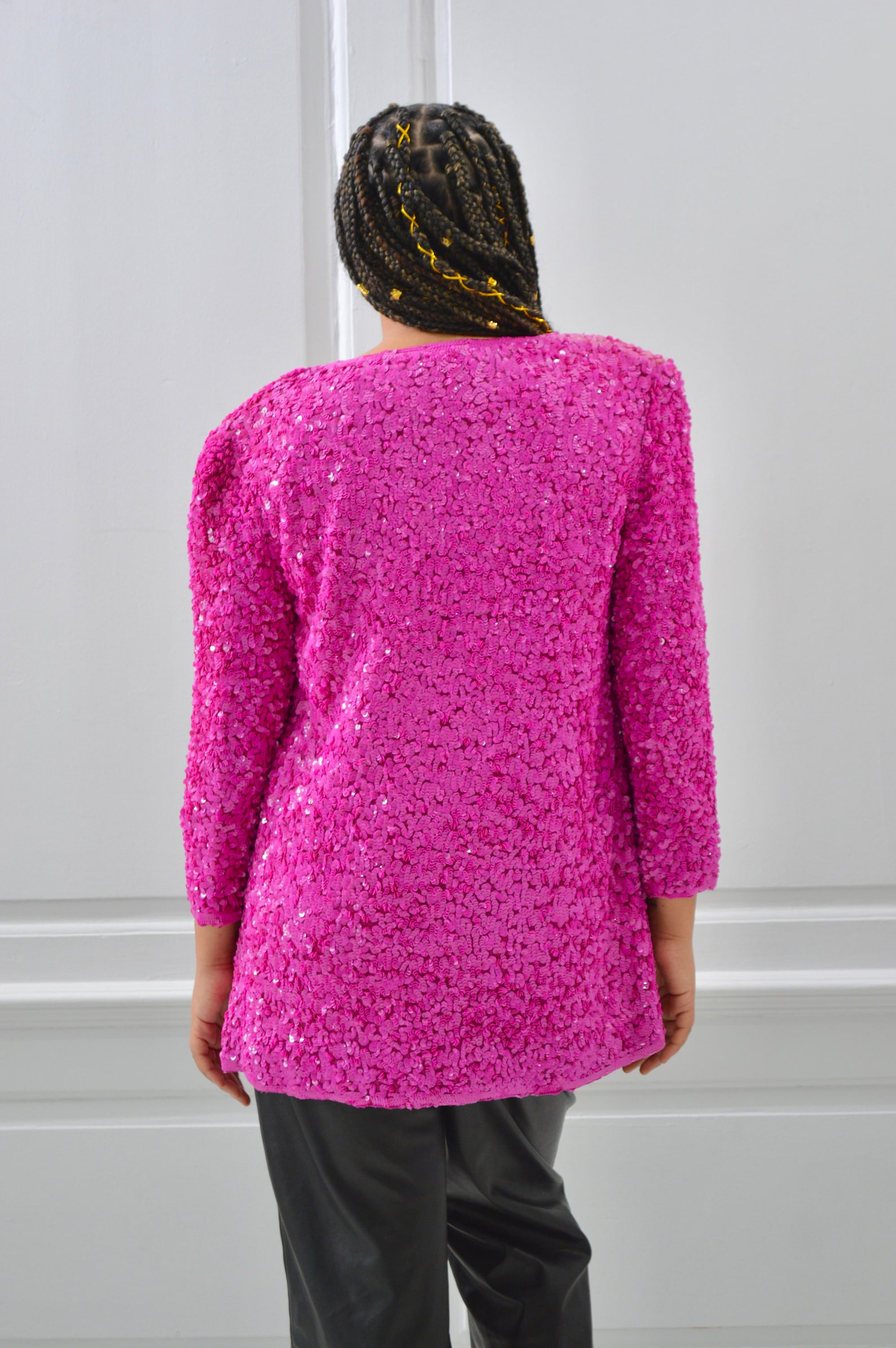 Pink Sequin Jacket, Pink Jacket, Vintage Sequin Jacket, Party Jacket ...