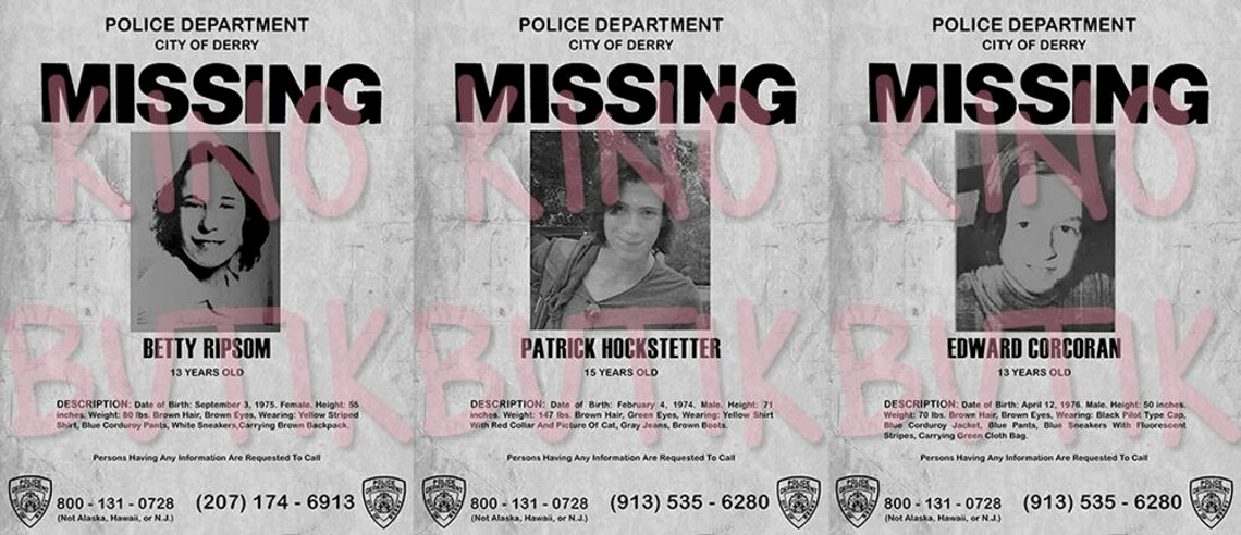 IT Movie Missing Poster (one per Purchase) - Etsy