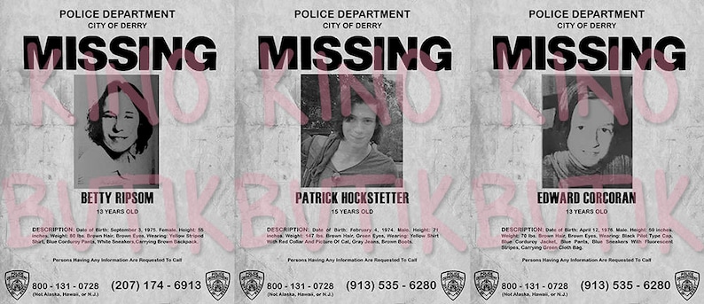 IT Movie Missing Poster (one per Purchase) - Etsy