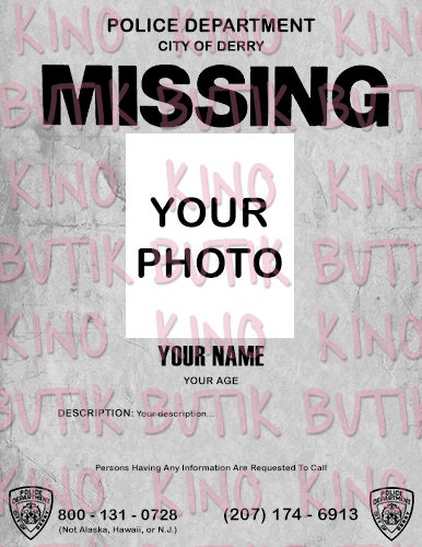 Personalized IT Movie Missing Poster (not a Template) - Etsy